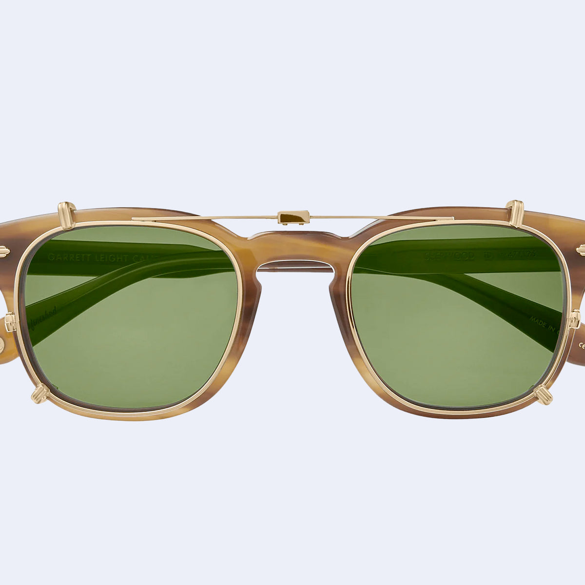 Garrett Leight Sherwood Clip (Gold/Green)