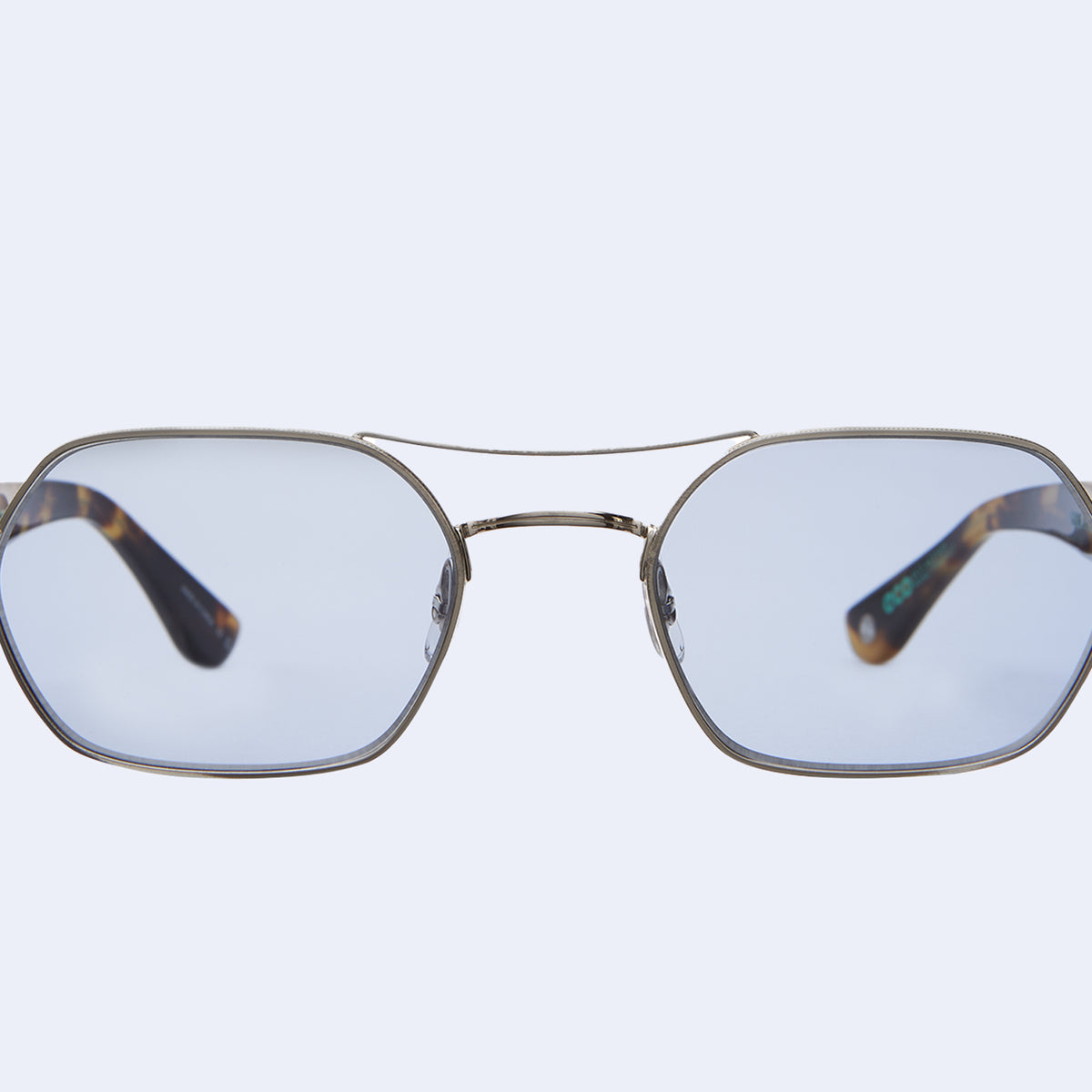 Garrett Leight Goldie Sun (Brushed Silver Bio Spotted Tortoise)